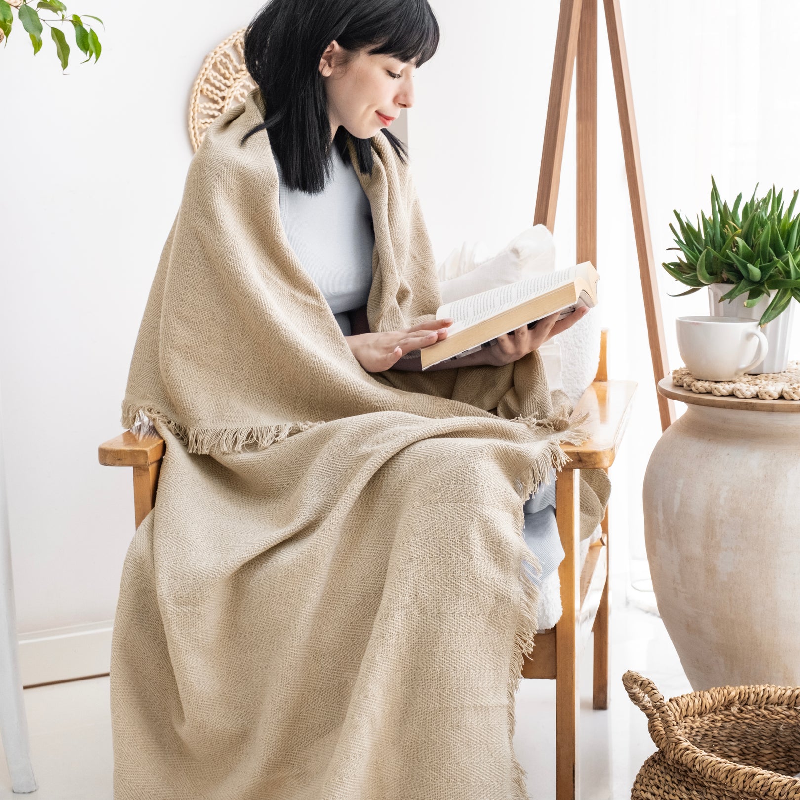 Merlin Cotton Throw - 170cm x 200cm – Milam London